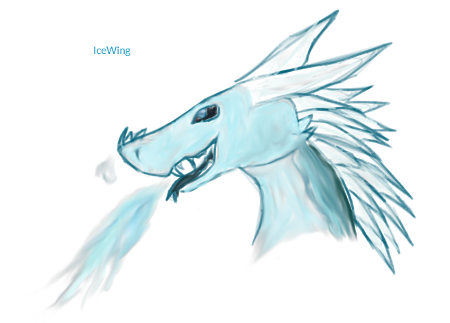 Neva, the IceWing, Wings of Fire OC by CaptainzScourge on DeviantArt