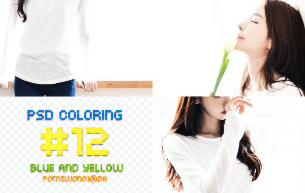 PSD Coloring #12 - Blue And Yellow by pomzwon01 on DeviantArt