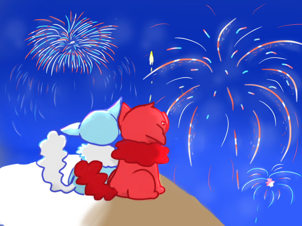Fireworks by cutecatandrabbit on DeviantArt