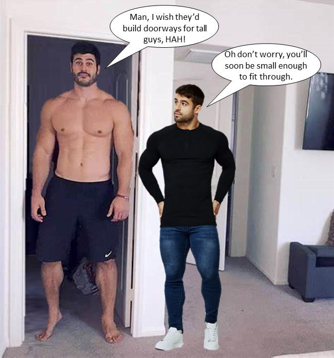 Shrinking Roomate (Text Version) by ManlyMuscleGrower on DeviantArt