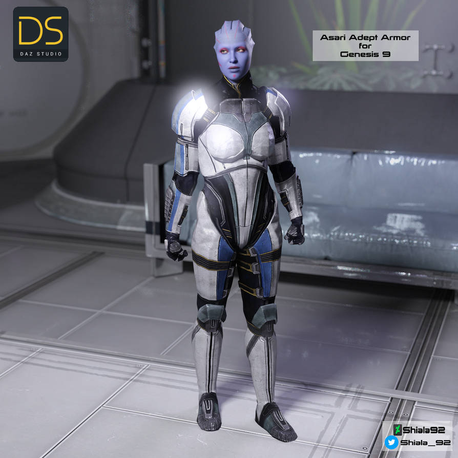 Asari Adept Justicar Armor For Genesis 9 By Shiala92 On Deviantart