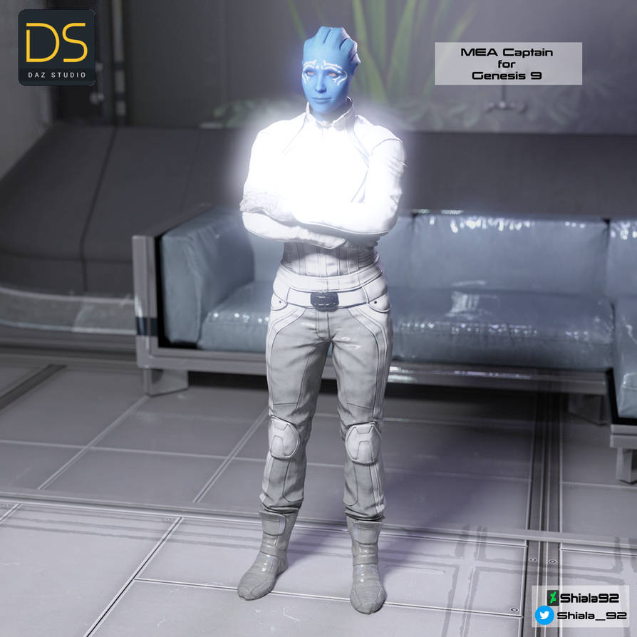 Mass Effect Andromeda Captain for Genesis 9 by Shiala92 on DeviantArt