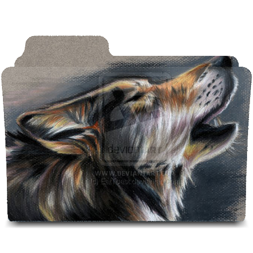Wolf Folder Icon by Temari796 on DeviantArt