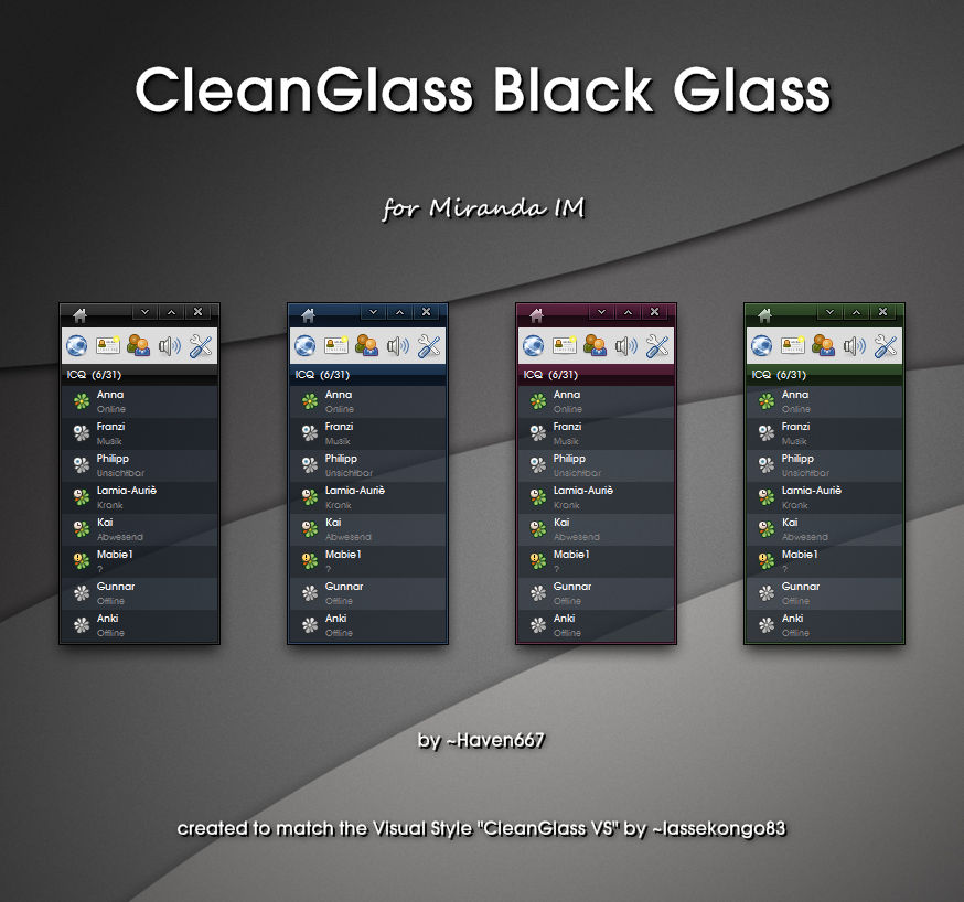 CleanGlass Black Glass by Haven667 on DeviantArt
