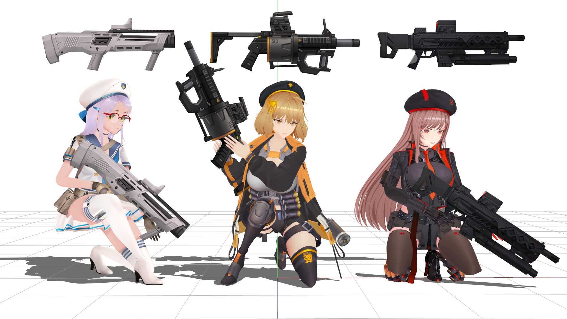 [MMD DL] Nikke Weapon - Counter Squad by WhiteWolf-kun on DeviantArt