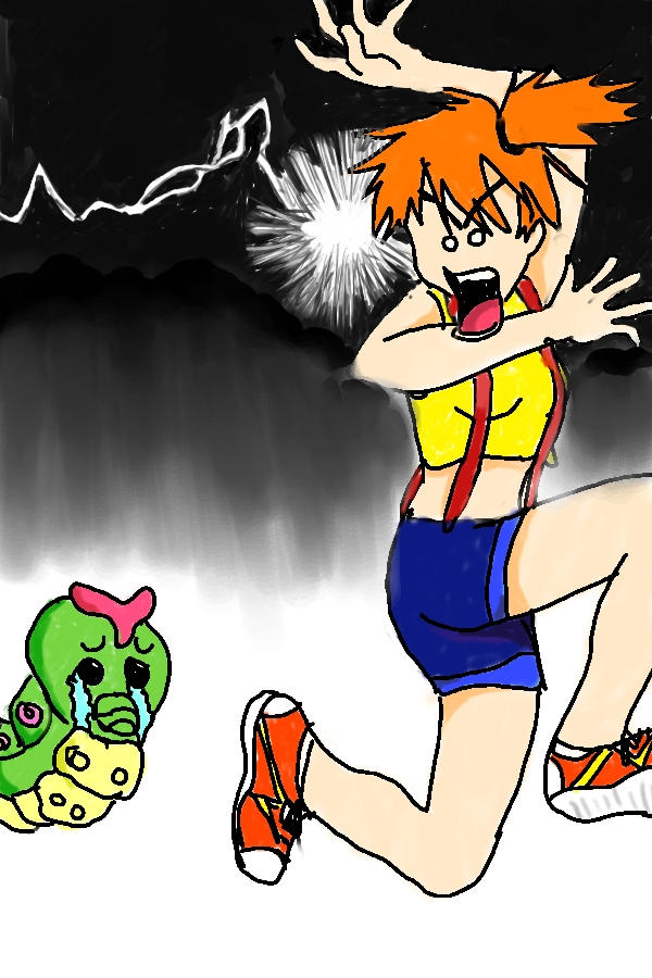 Misty With Caterpie By Torakabu Suji On Deviantart