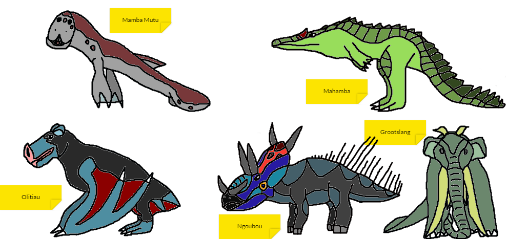 Age of Kaiju: Lake Baradagi Wildlife 3 by DinoDragoZilla17 on DeviantArt