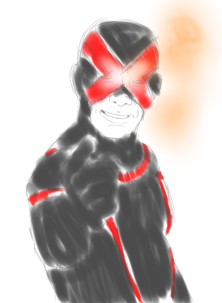 cyclops new x men color test sketch 2 by ivo0599 on DeviantArt