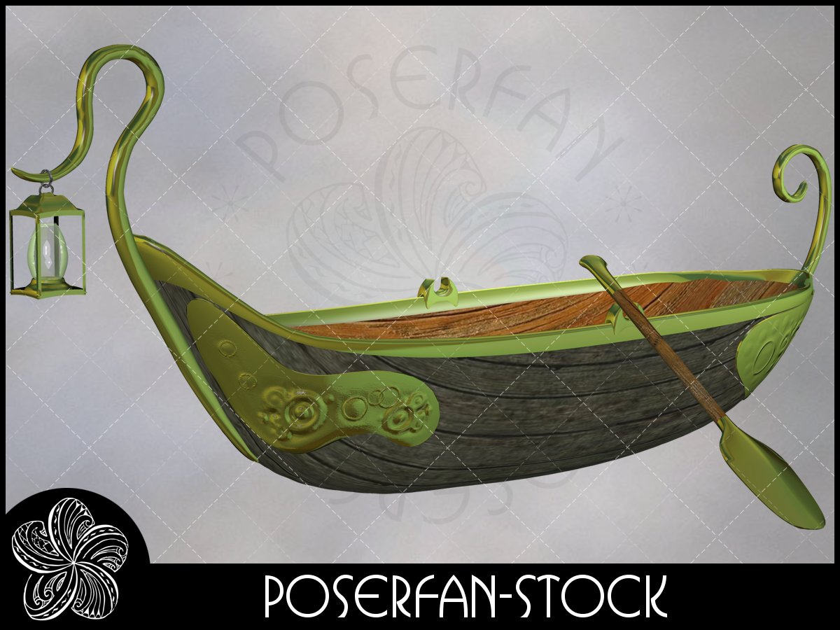 Elven RowBoat by poserfan-stock on DeviantArt