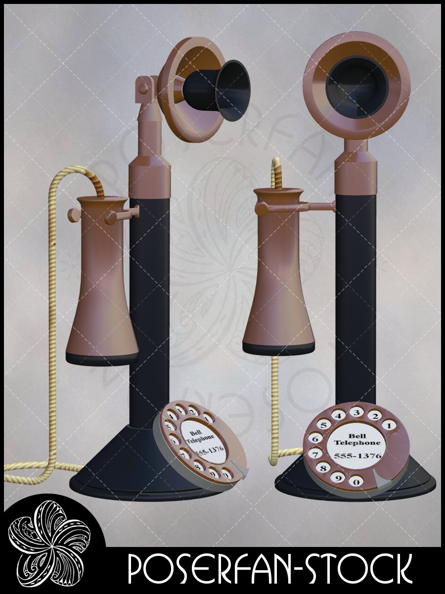 Vintage Telephone by poserfan-stock on DeviantArt