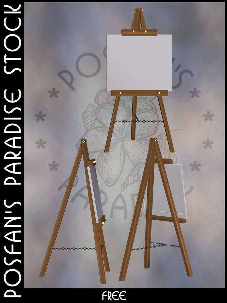 Easel 002 by poserfan-stock on DeviantArt