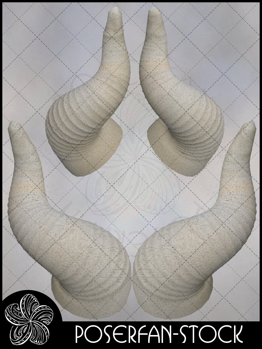 Horns 001 by poserfan-stock on DeviantArt