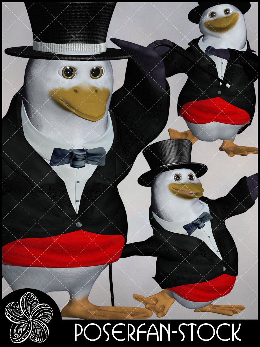 Toon Penguin Tux by poserfan-stock on DeviantArt