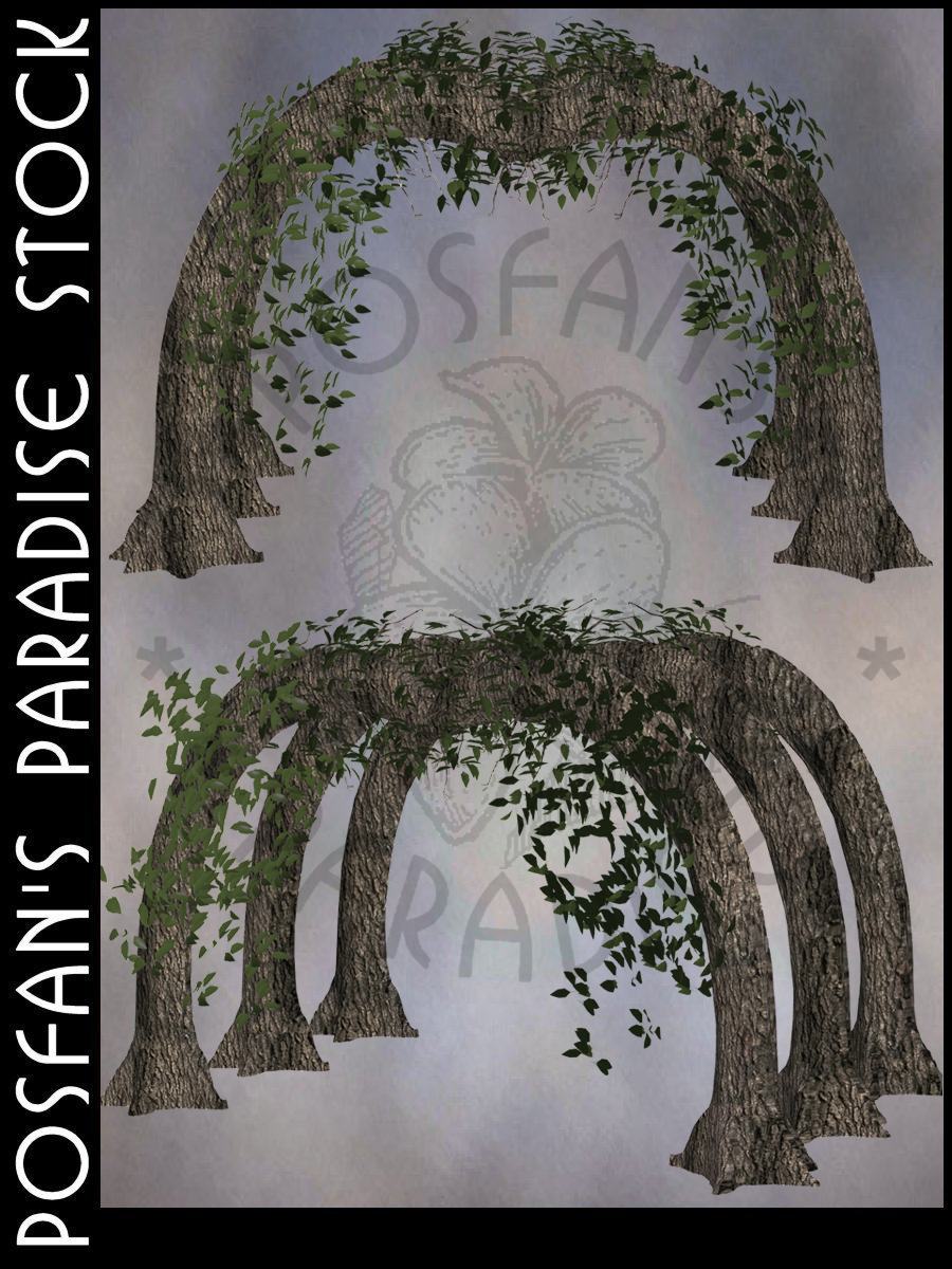 Bended Trees by poserfan-stock on DeviantArt