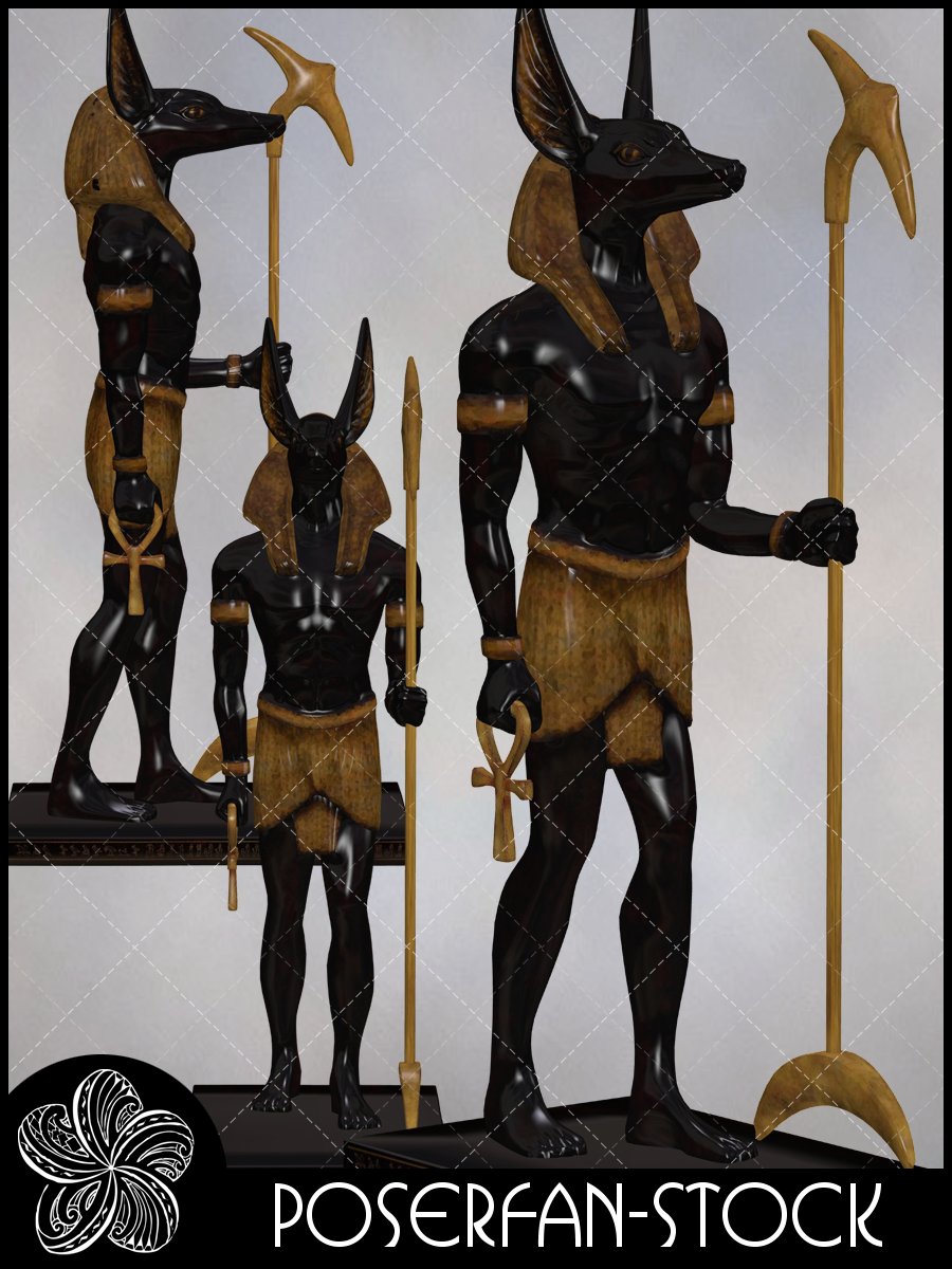 PC 027 - Anubis Statue by poserfan-stock on DeviantArt