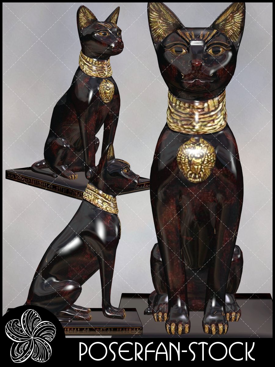 PC 028 - Bastet Statue by poserfan-stock on DeviantArt