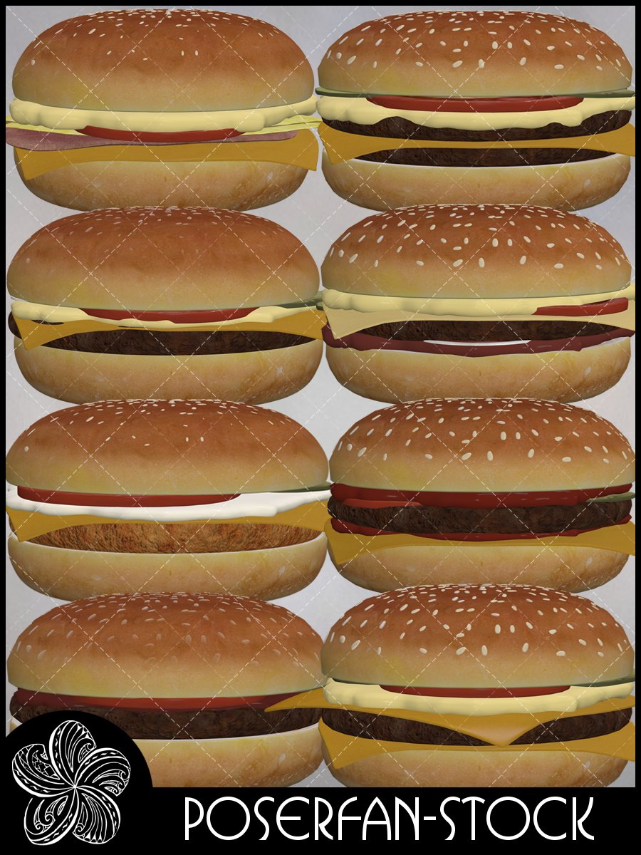 Fast Food 004 Burger by poserfan-stock on DeviantArt