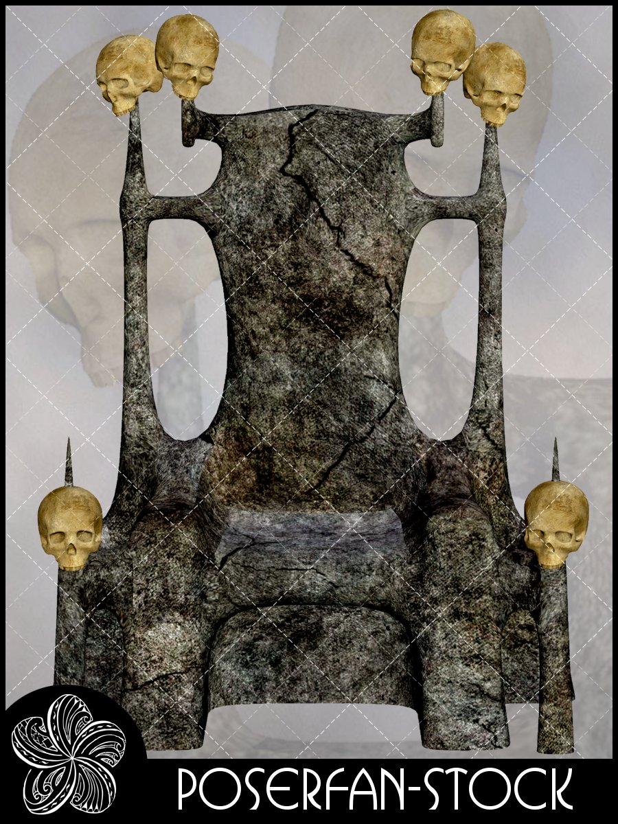 Bones Throne by poserfan-stock on DeviantArt