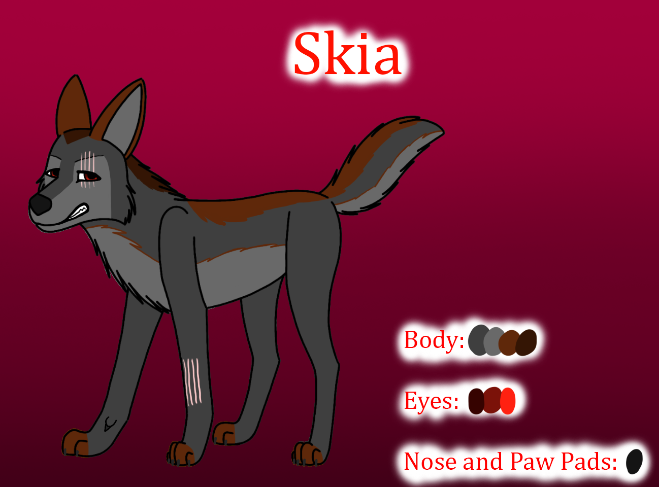 Character Reference: Skia by KasiCookie18 on DeviantArt