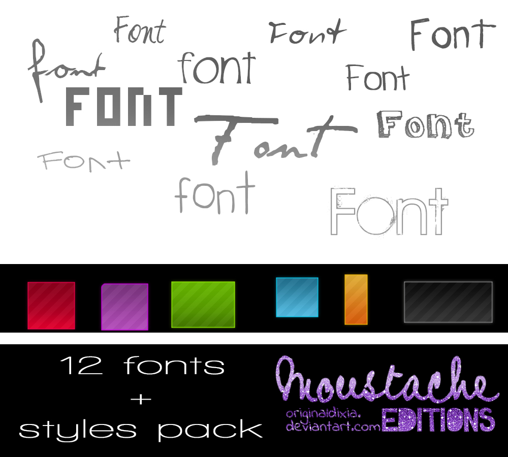 Fonts and styles by originaldixia on DeviantArt