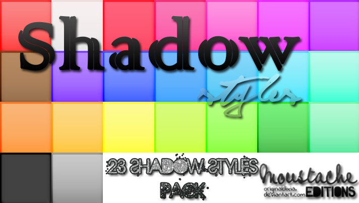 23 Shadow Styles by originaldixia on DeviantArt