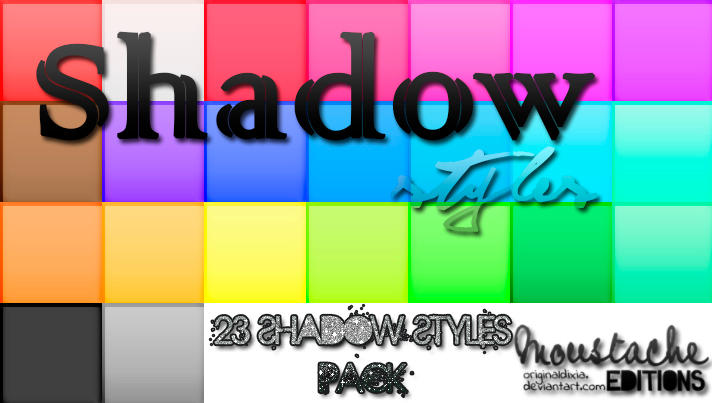 23 Shadow Styles by originaldixia on DeviantArt