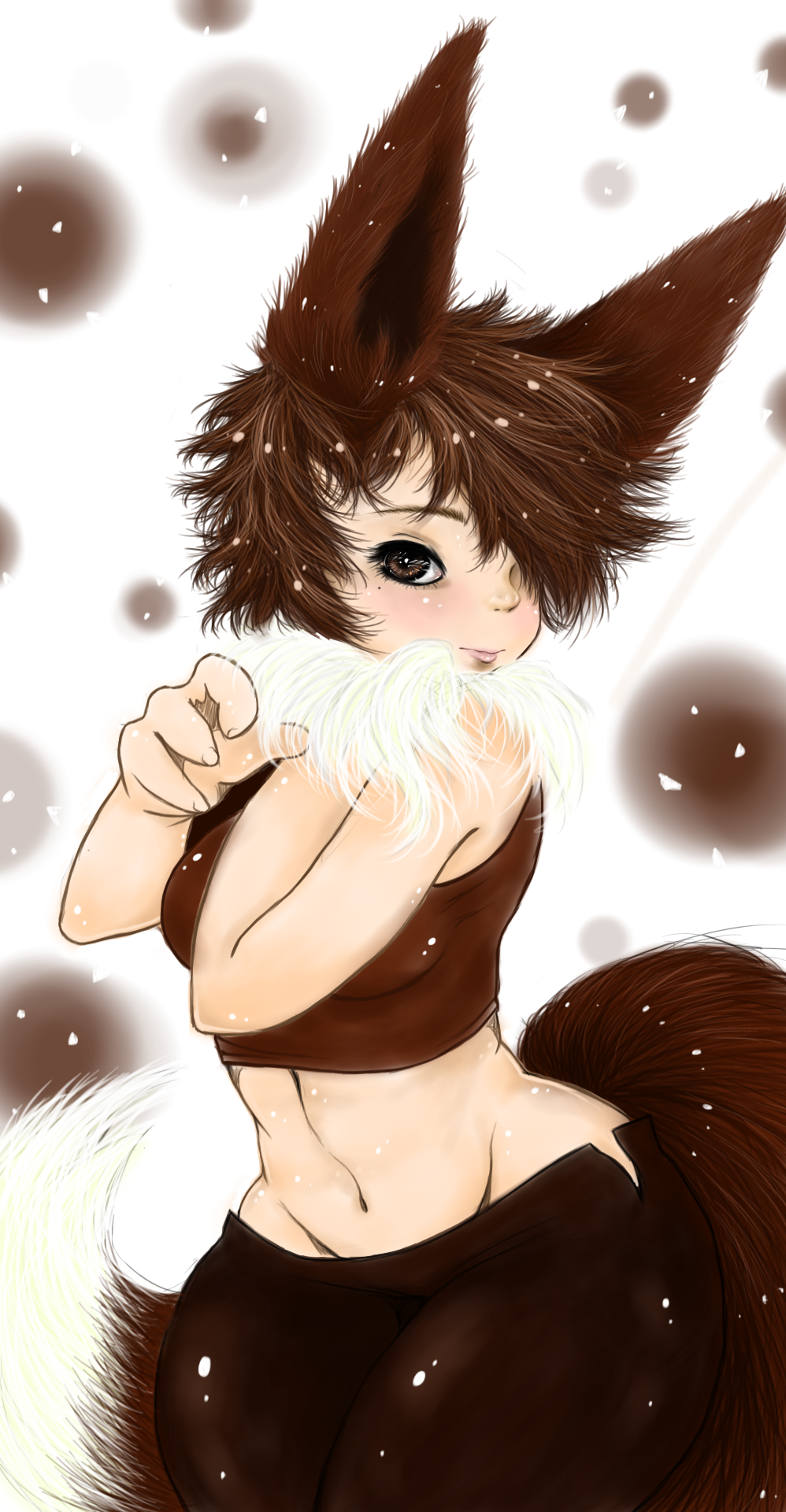 Eevee- human form by PawsforHead on DeviantArt