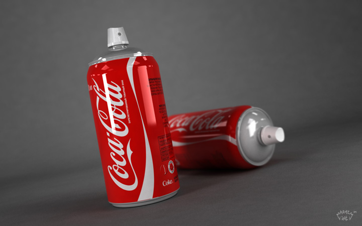 Coca Cola Spray Can by marazmuser on DeviantArt