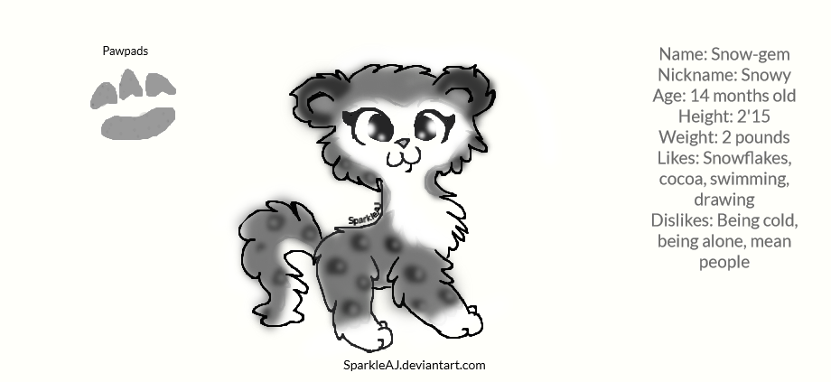 //New Character\\ Snow-Gem by SparkleAJ on DeviantArt