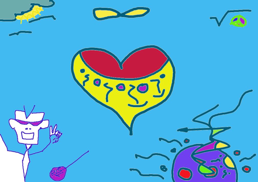 Floating heart. July 2019 by Rawbliss on DeviantArt