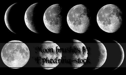 Moon brushes by ephedrina-stock on DeviantArt