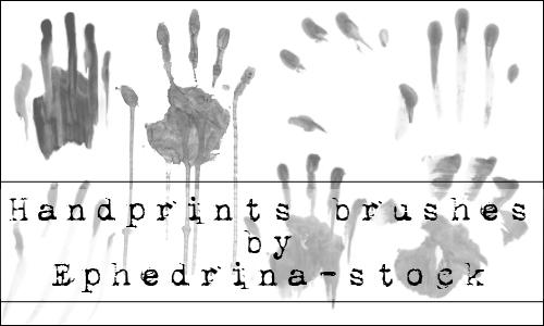 Handprints brushes by ephedrina-stock on DeviantArt