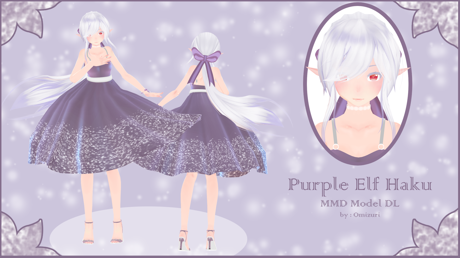 [MMD] TDA Purple Elf Haku [Models DL] by Omizuri on DeviantArt