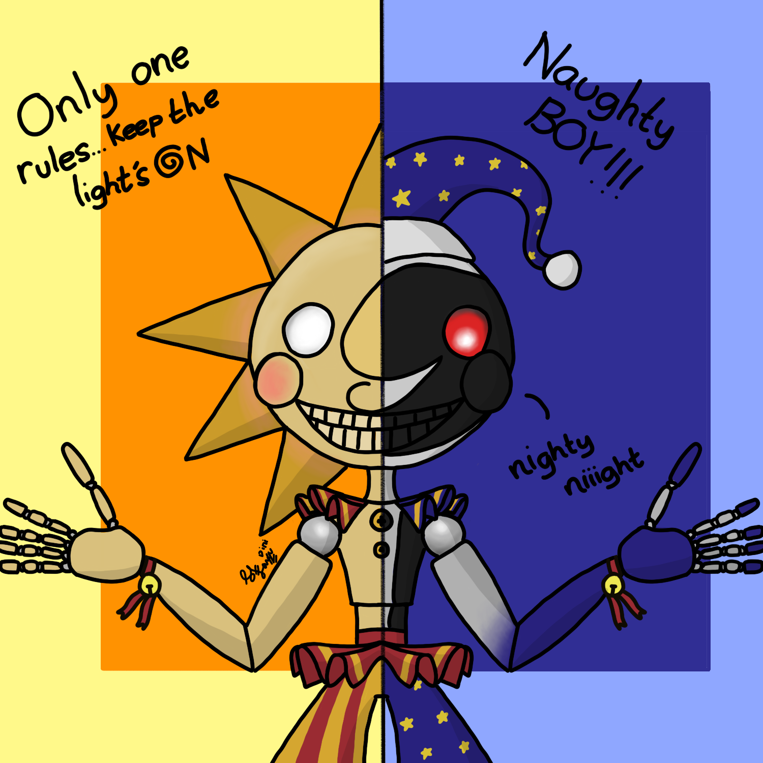 Sundrop and Moondrop by VioletSlushyArt on DeviantArt