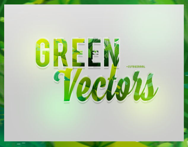 Green Vectors | Cutegirrrl by CuteGirrrl on DeviantArt