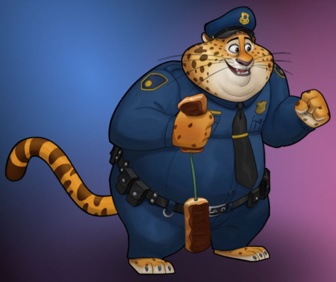 Clawhauser by Maxdemon6 on DeviantArt