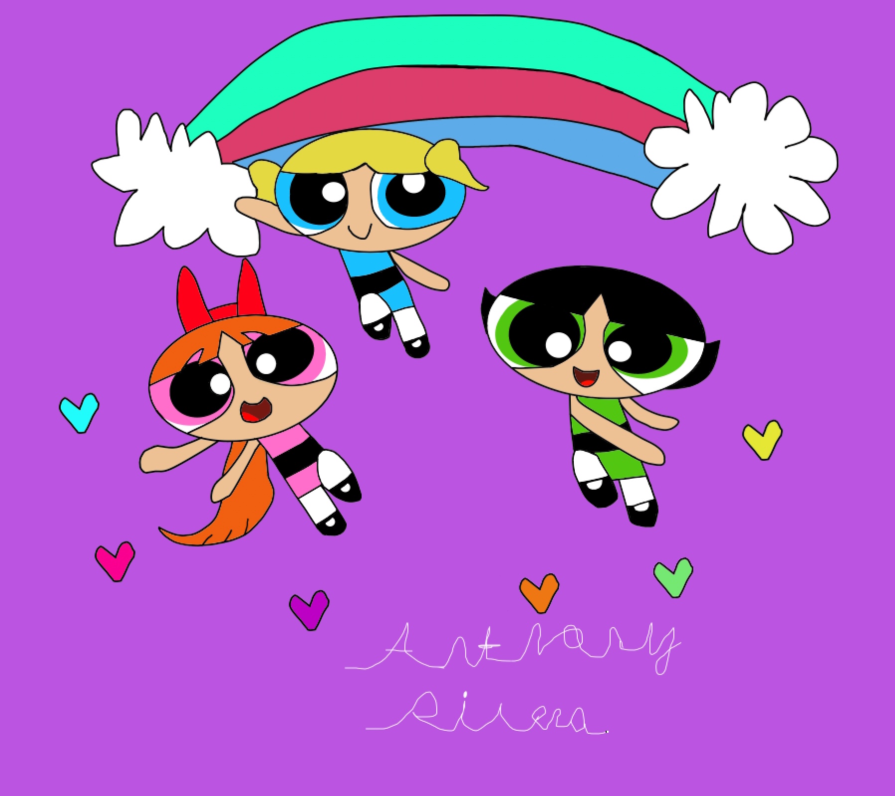 PPG Rainbow (Pilot drawing) by anthonyrivera5131 on DeviantArt