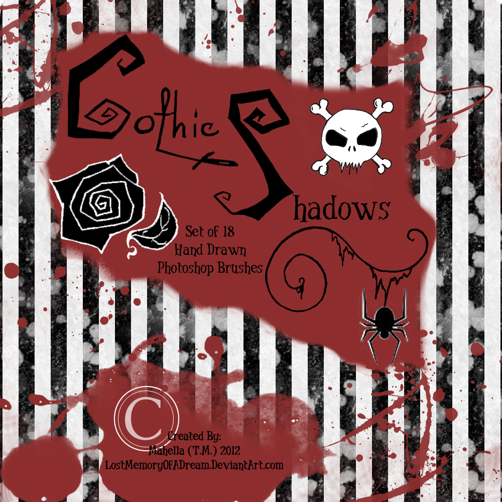 Gothic Shadows Brushes by LostMemoryOfADream on DeviantArt
