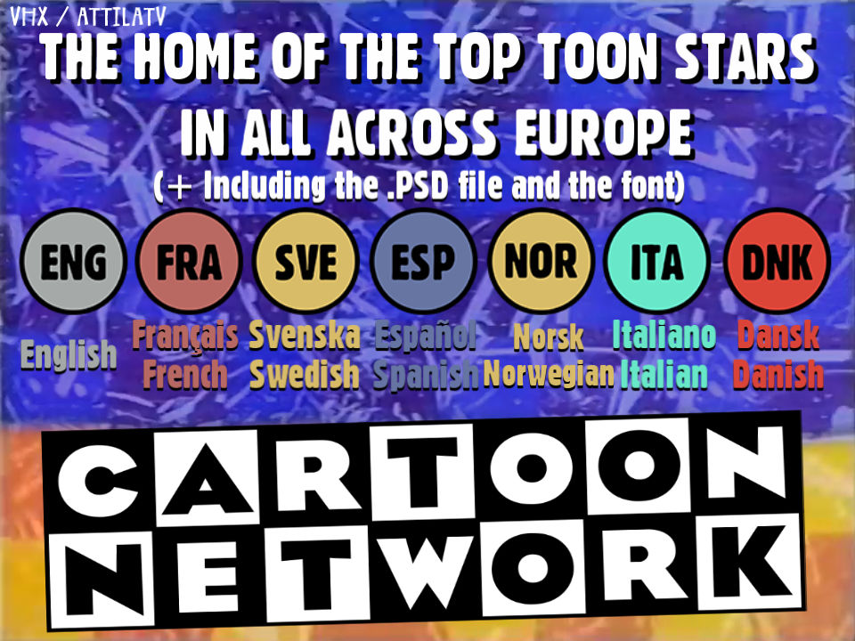 Cartoon Network Europe Language Symbols (1993-98) by vhxattilatv on ...