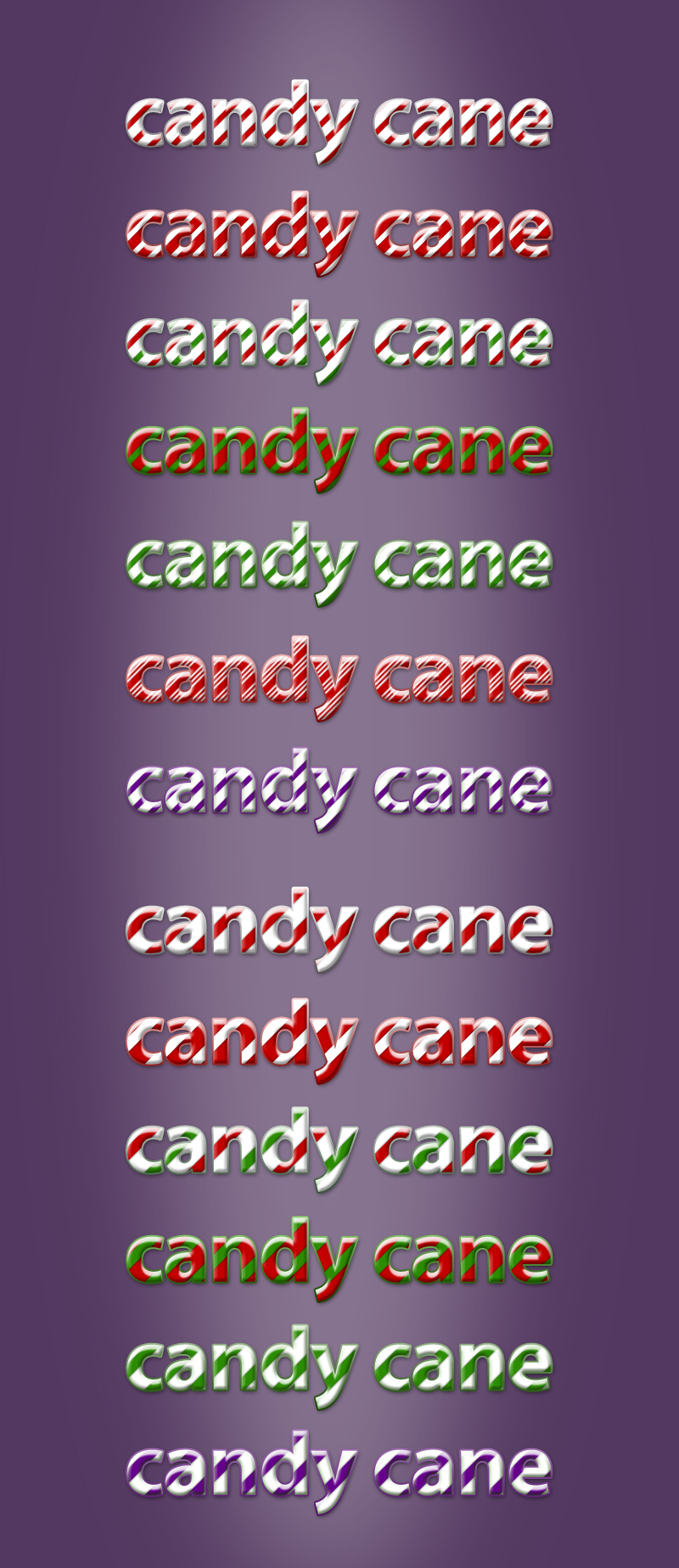 Candy Cane Font Styles by Kamarashev on DeviantArt