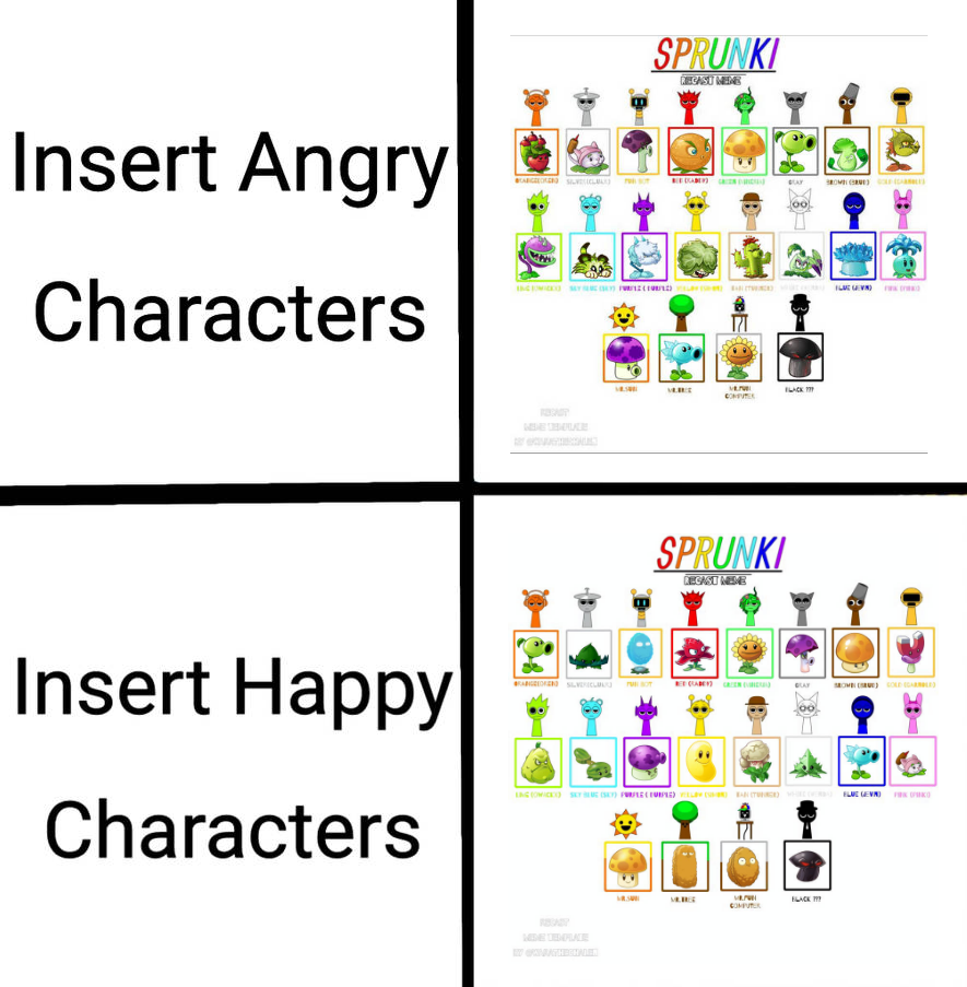 Who Drake Meme (Sprunki Cast Meme PVZ) by JasmineFan32 on DeviantArt