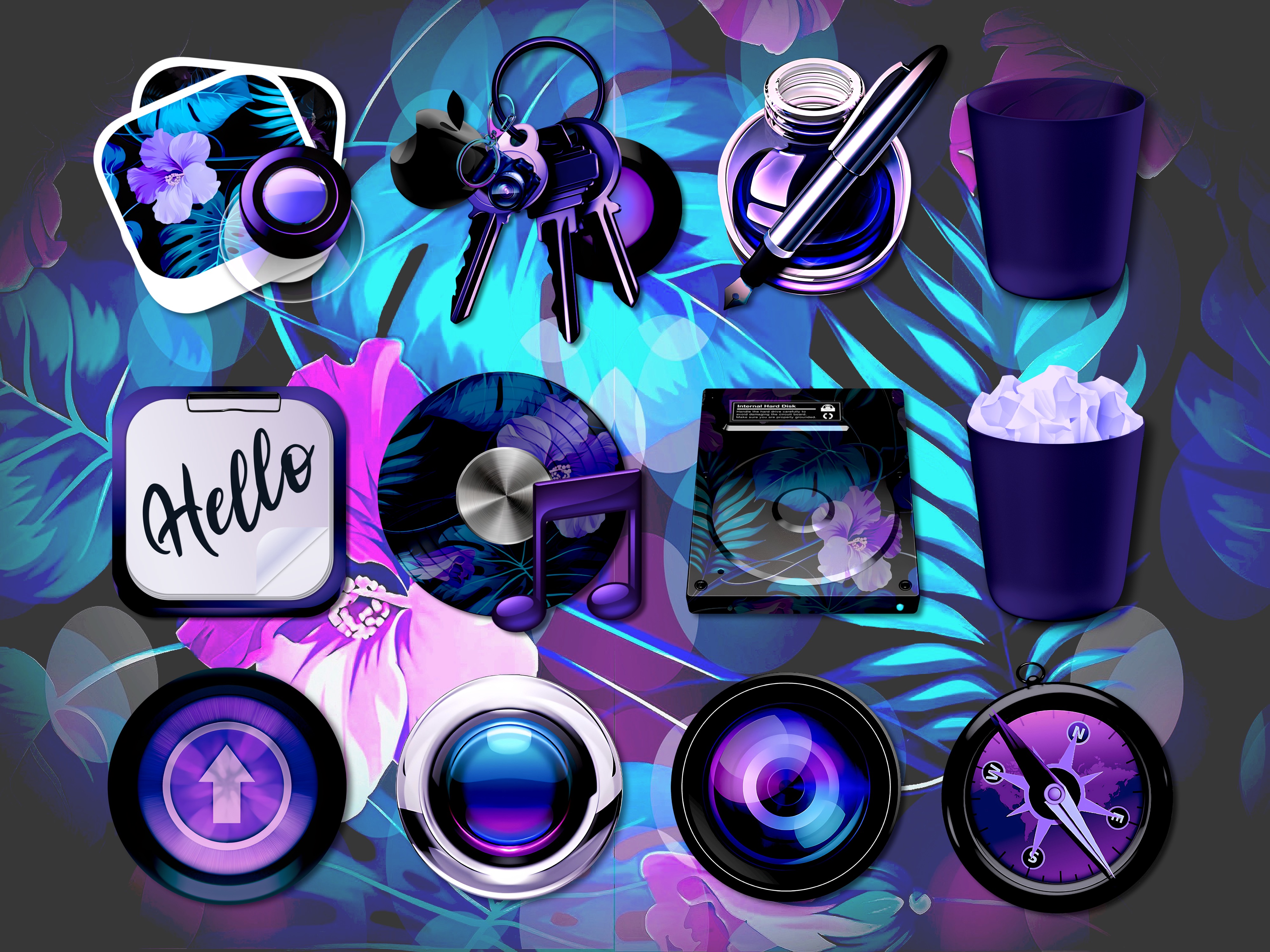 Purple icons PNG by alexcore123 on DeviantArt
