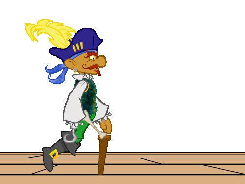 pirate walk cycle by vctrialee on DeviantArt