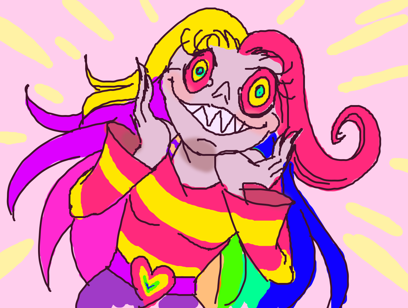 Rainbow Parasite Girl By Thefruschiacat On Deviantart