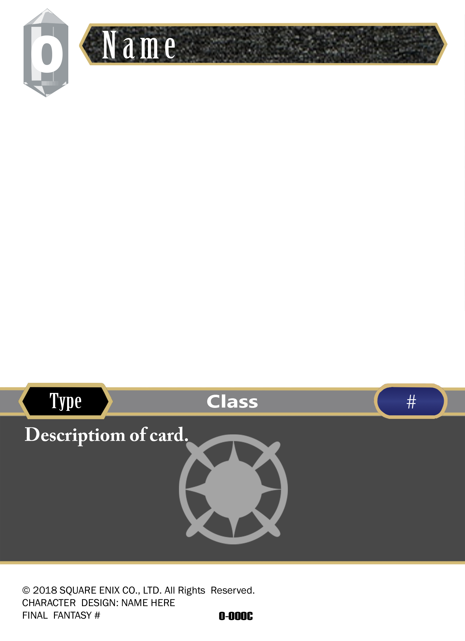 FF TCG Template by croatoan18 on DeviantArt