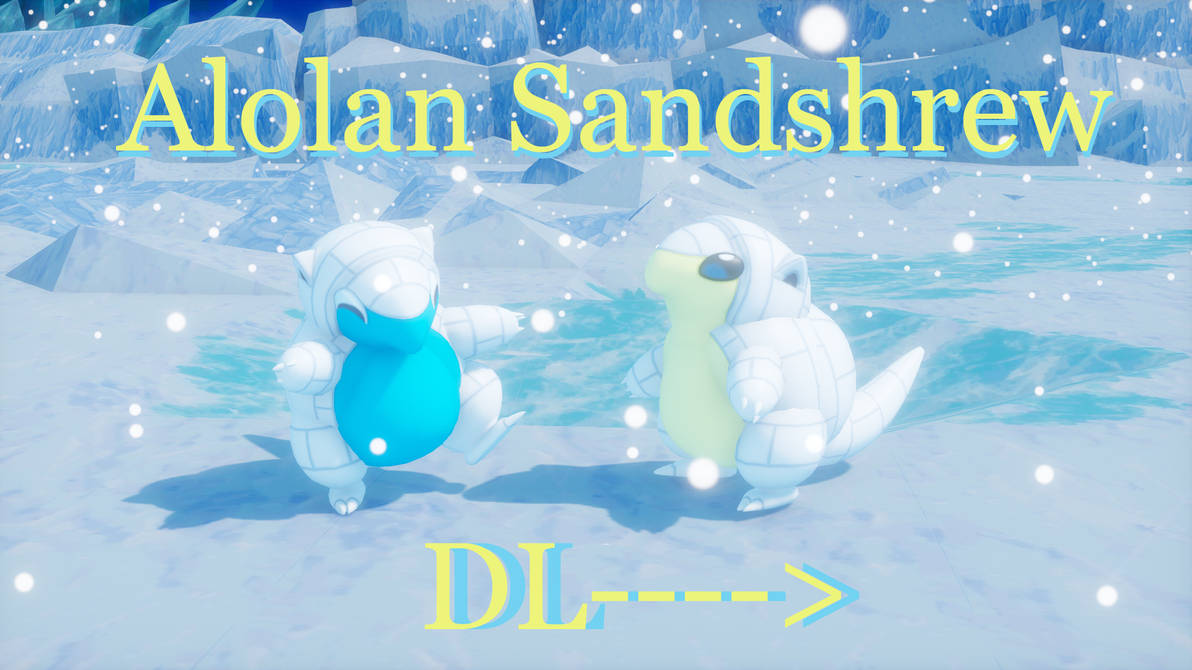 Alolan sandshrew DL by Tsuna178 on DeviantArt