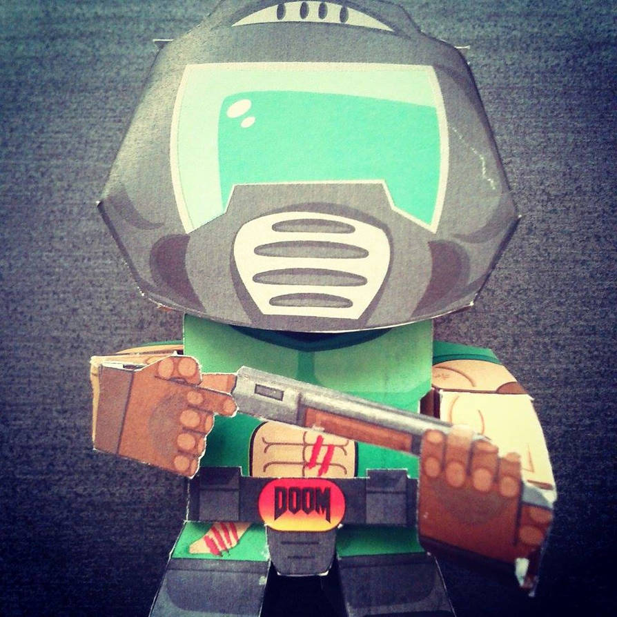Doom Marine Paper Model by supy23 on DeviantArt