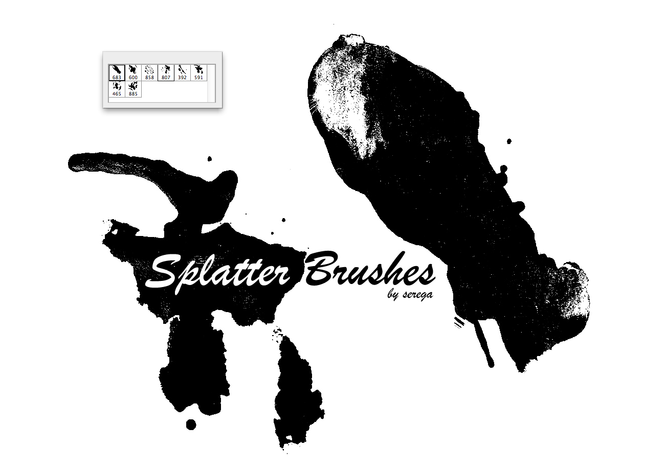 Splatter Brush Set by serega on DeviantArt