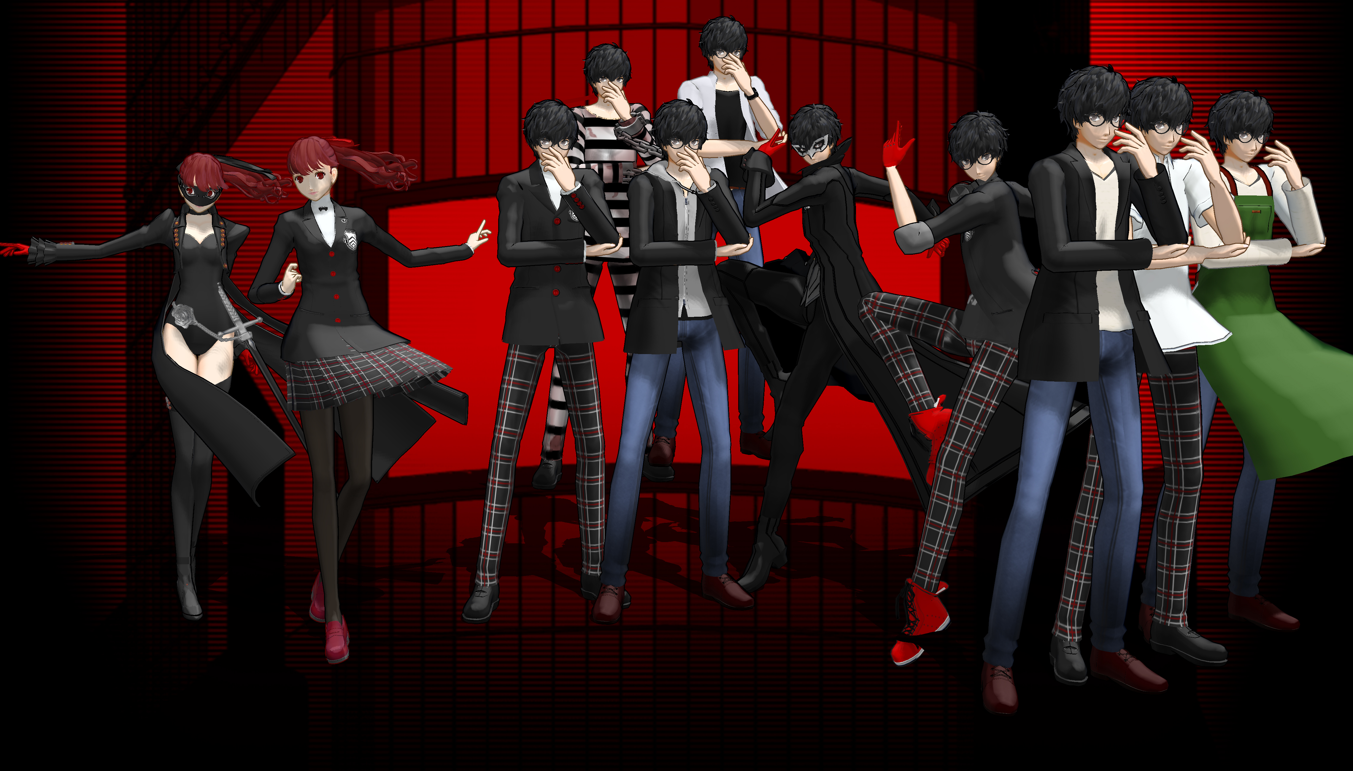Joker y Violet (Kasumi) From Persona 5 MMD DL by DarKirito27 on DeviantArt