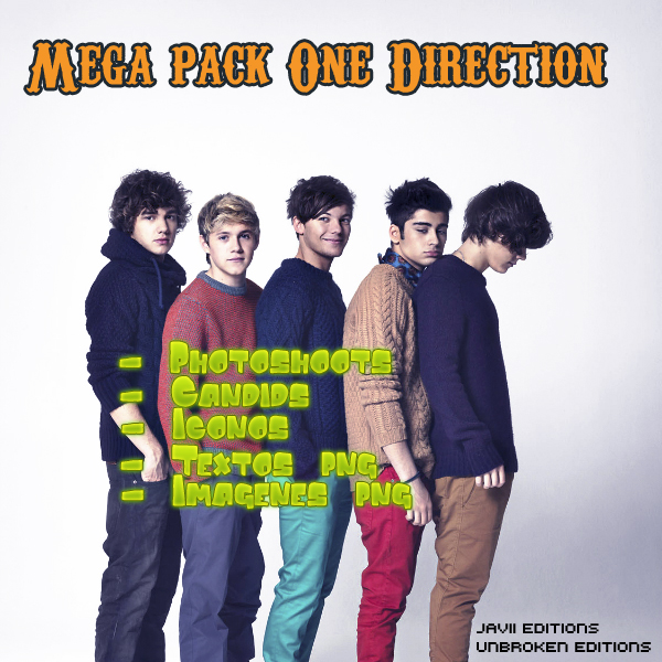 Mega pack One Direction by JaviiUnicornEditions on DeviantArt